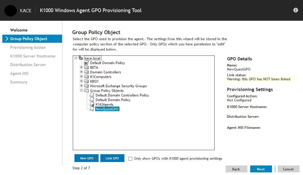 Group Policy Object (GPO) Provisioning Wizard Tool step-by-step (4301013)